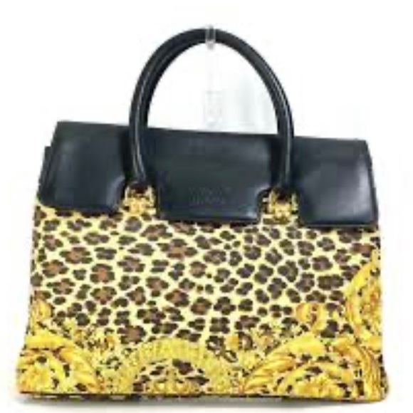 Versace | Bags | Copy Rare Vintage Classic Versace Leopard Baroque ...
